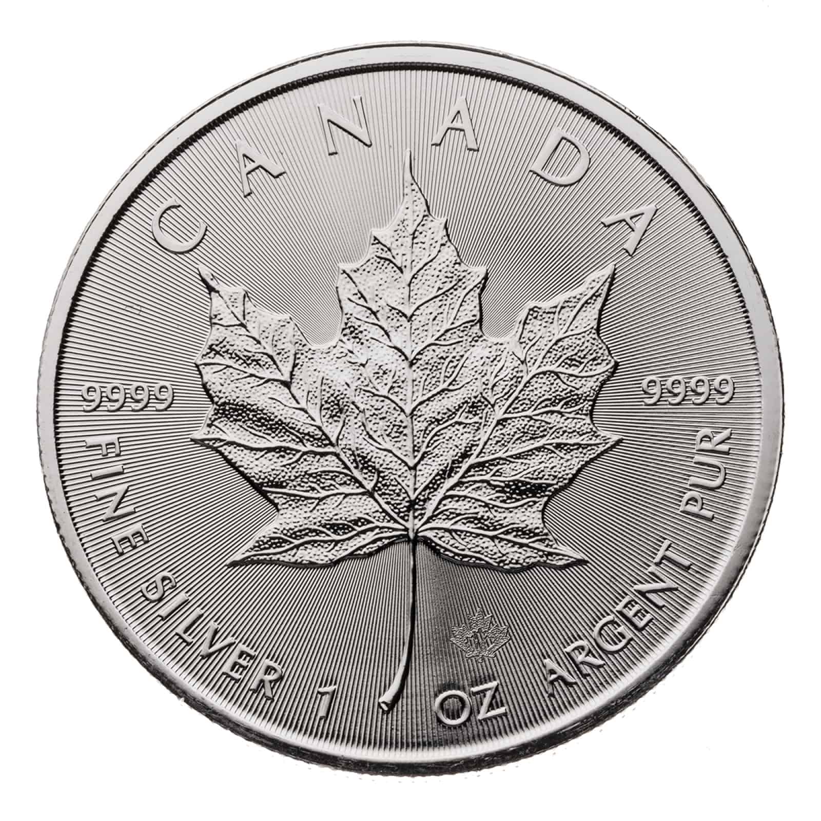 1 Oz Canadian Silver Maple Coin 2018 Tube Of 25 Coins Gold Survival 